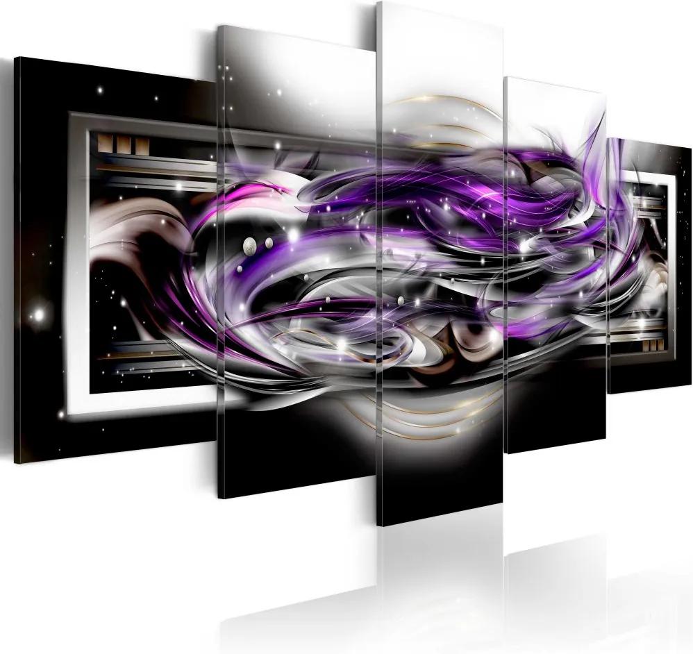 Obraz na plátně Bimago - Purple smoke 100x50 cm