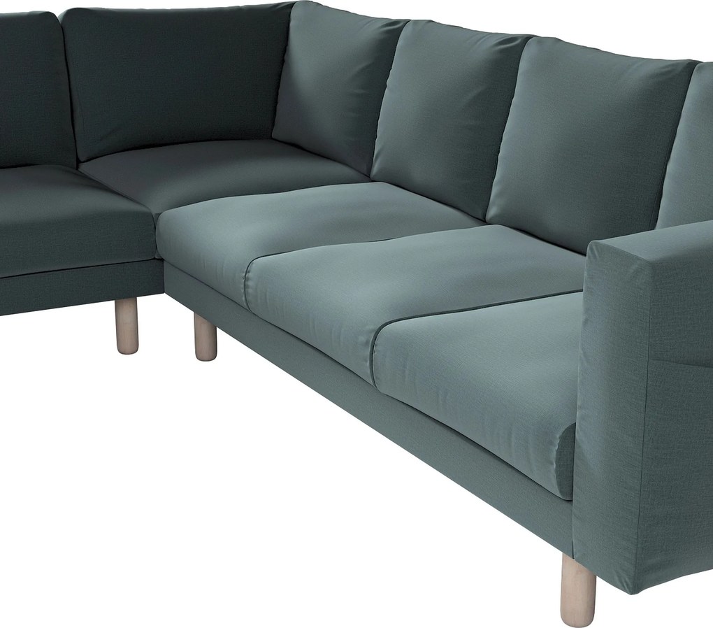 Potah na pohovku IKEA Norsborg rohová 5-místná barva zelená látka sametová