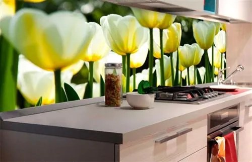 Samolepící tapety za kuchyňskou linku tulipány rozměr 180 cm x 60 cm