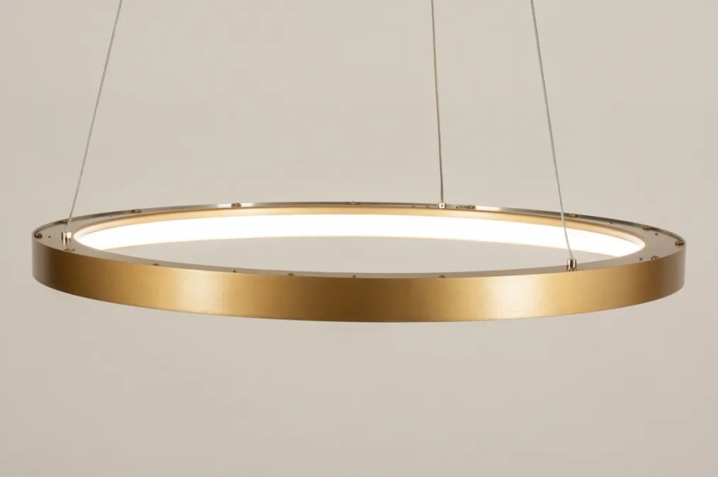 Závěsné designové LED svítidlo nad stůl Opus Maximus Gold 58
