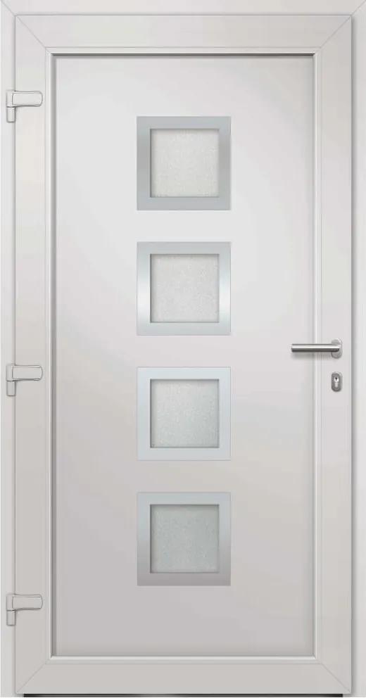 vidaXL Vchodové dveře bílé 98 x 190 cm [279176] Barva: antracitová zvenku / bílá uvnitř