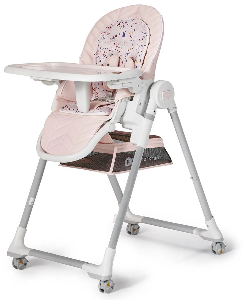 Jídelní židlička Kinderkraft 2v1 LASTREE pink