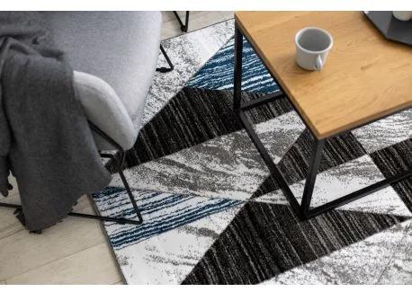 koberec ALTER Nano trojúhelníky modrý velikost 140x190 cm | krásné koberce cz