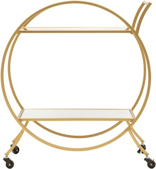 Designový vozík Valerian 70 cm zlatý