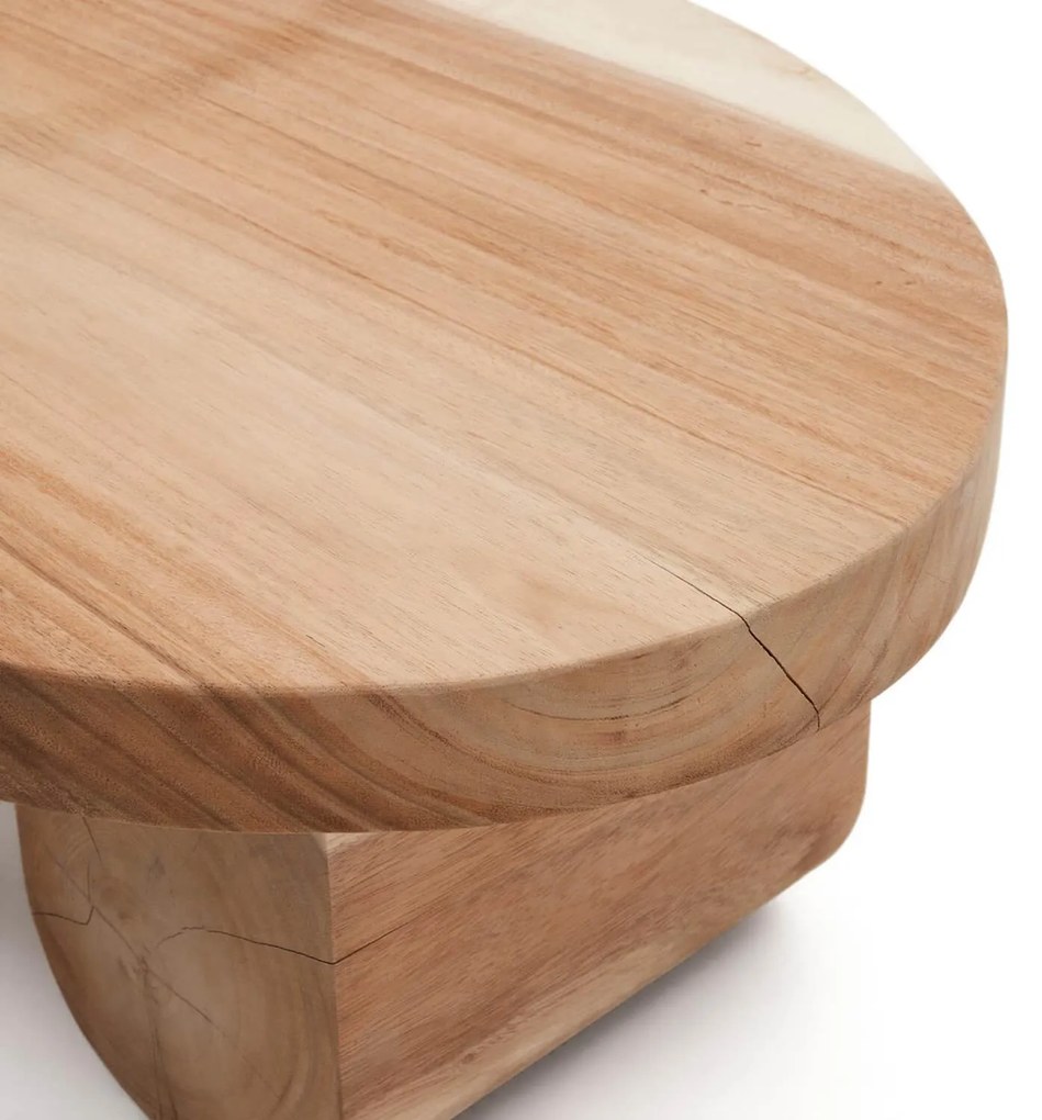 Konferenční stolek osio ø 90 x 60 cm přírodní MUZZA