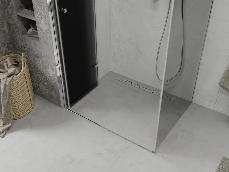 Mexen Lima sprchový kout 100x120cm, 6mm sklo, chromový profil-šedé sklo, 856-100-120-01-40