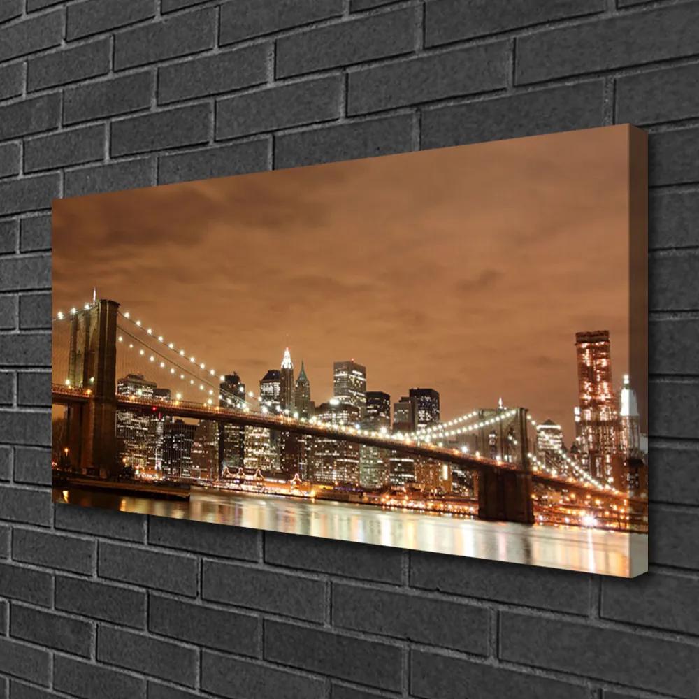 Obraz na plátně Most Město Architektura 100x50 cm