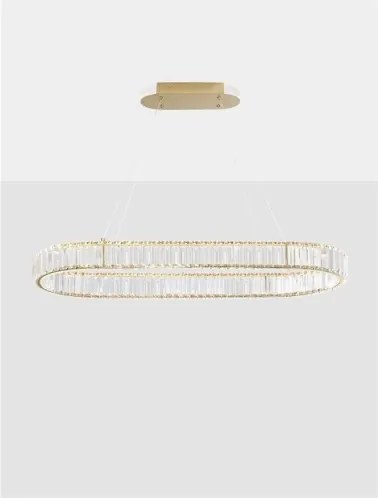Závěsné LED svítidlo NOVA LUCE AURELIA 48W 3500K 9333073 stmívatelné Triac