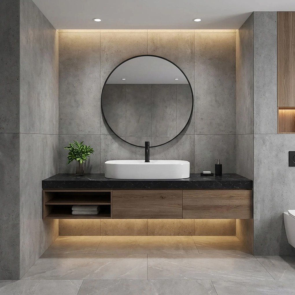 Rea Verona, umyvadlo na desku 650x440x120mm, bílá lesklá, REA-U3325