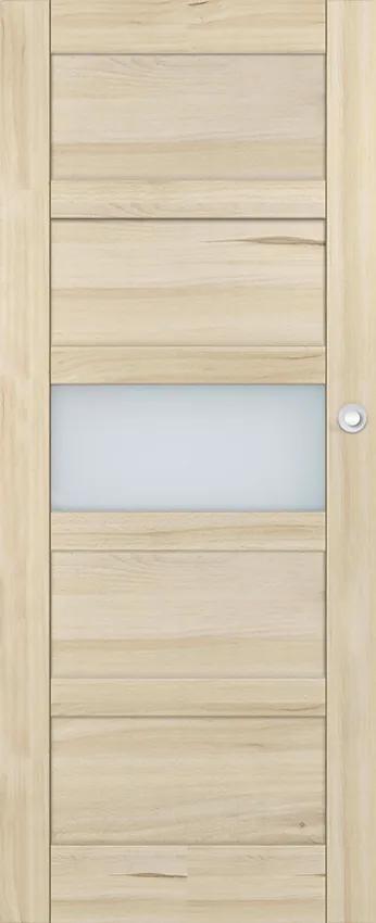 posuvné interiérové dveře do pouzdra BRAGA model A Průchozí rozměr: 70 x 197 cm, Orientace dveří: Levé dveře, Dekor: Bílá
