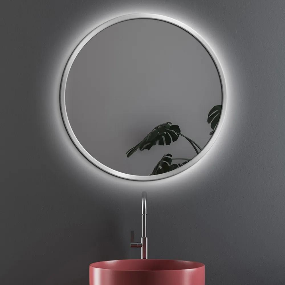 Zrcadlo Nordic Silver LED Rozměr: Ø 85 cm