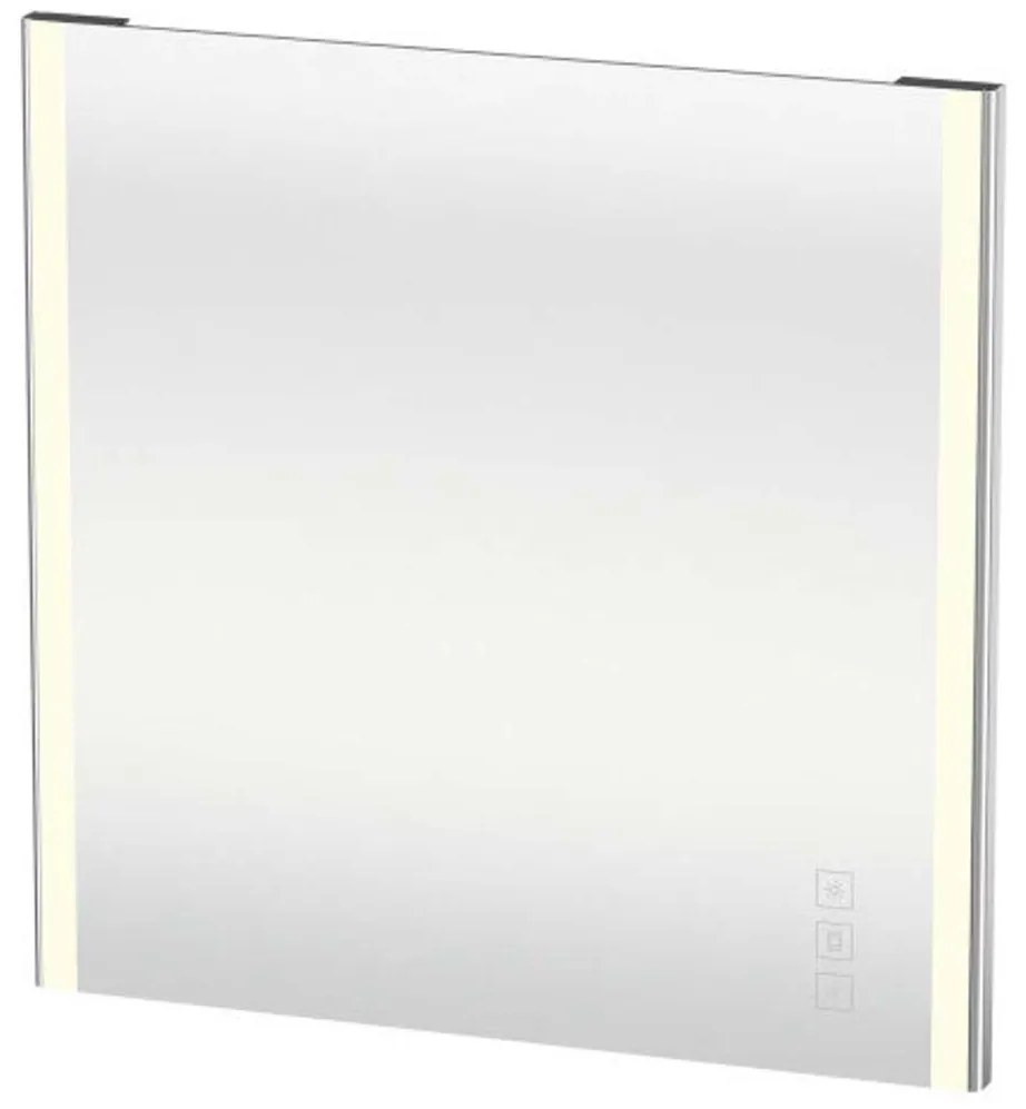 Duravit XSquare - Zrcadlo 80x80 cm, s LED osvětlením a vyhříváním XS7012000000000