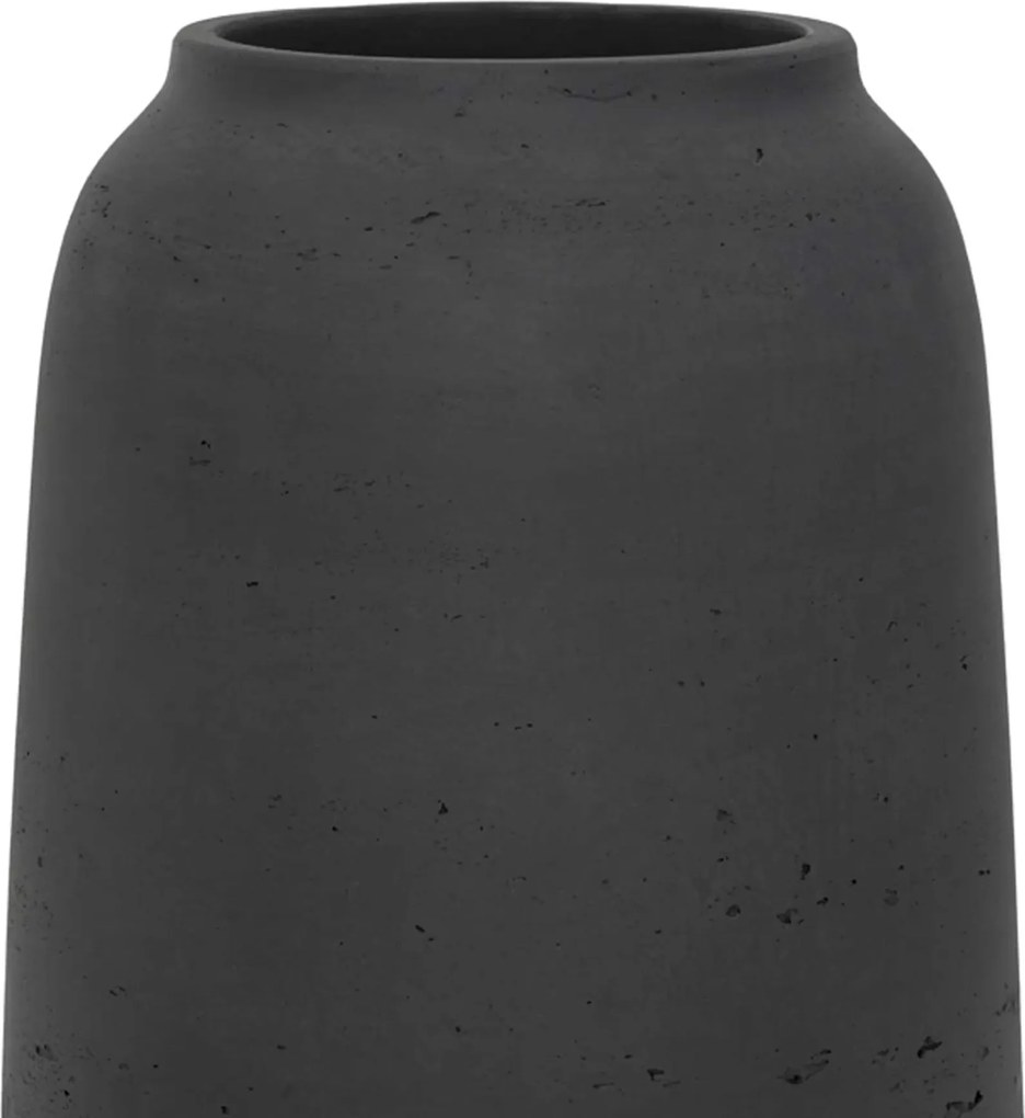 Stolní váza MONTI, sklolaminát, výška 34 cm, antracit