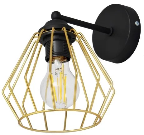Nástěnná lampa AGAT 1xE27/15W/230V zlatá/černá