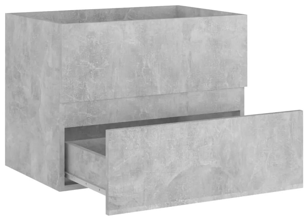 Skříňka pod umyvadlo betonově šedá 60x38,5x45 cm dřevotříska - Default Title