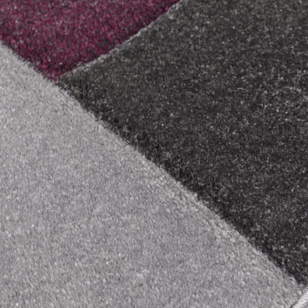 Flair Rugs koberce Kusový koberec Hand Carved Cosmos Purple/Grey Rozměry koberců: 160x230