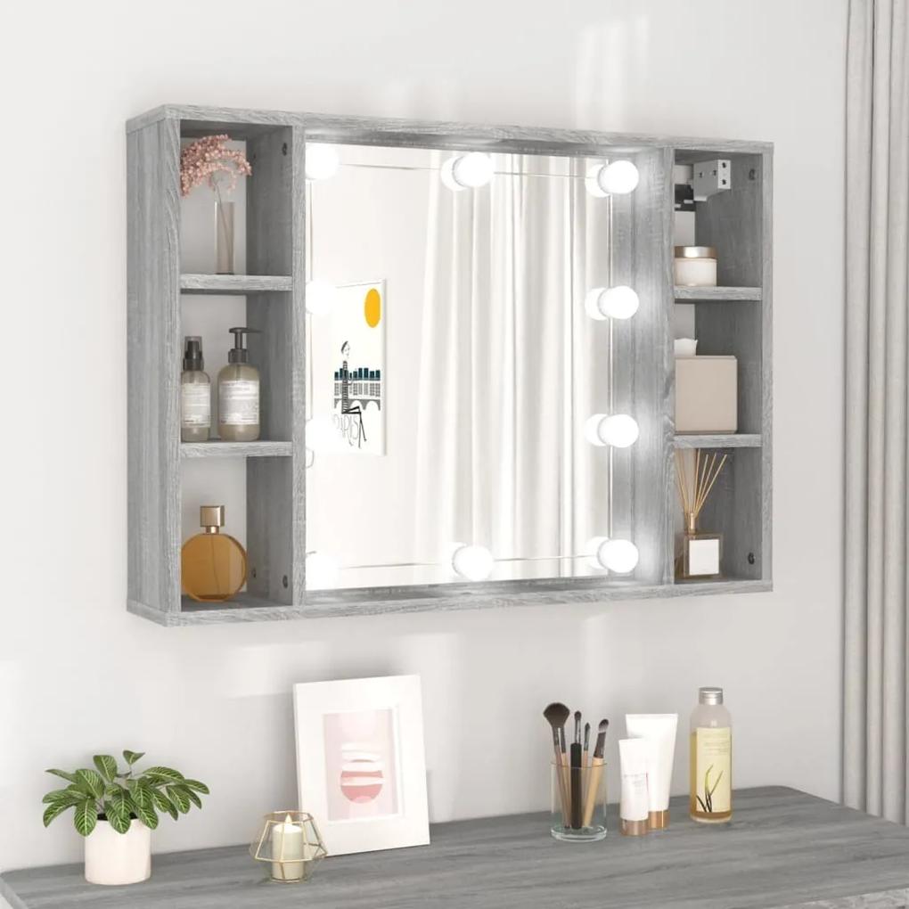 vidaXL Zrcadlová skříňka s LED 76 x 15 x 55 cm [808858] Barva: Bílá