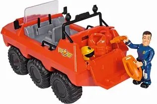 SIMBA Hasičské auto Hydrus / Hasič Sam / obojživelné vozidlo / s figur