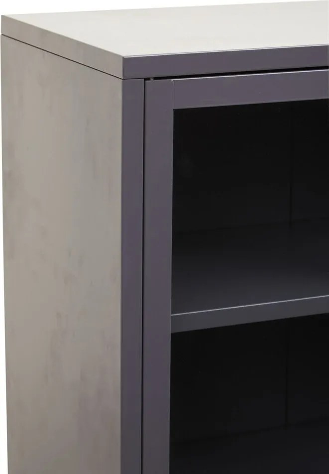Šedá ocelová vitrína 75x150x35 cm Acier – Premier Housewares
