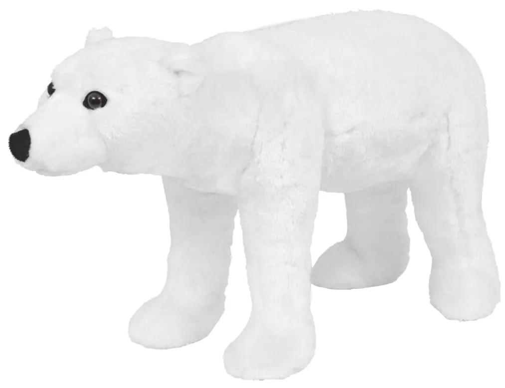 91337 vidaXL Stojící plyšová hračka, lední medvěd, bílý, XXL