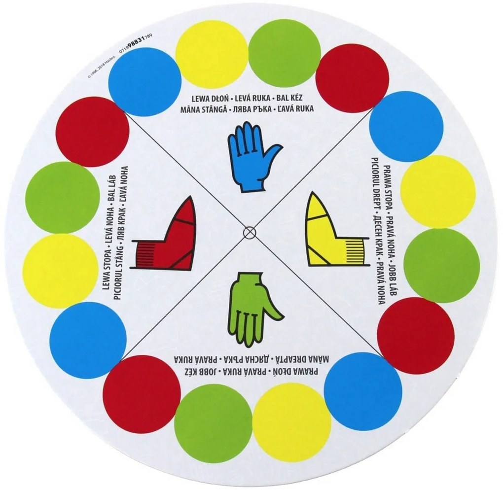 HASBRO TWISTER hra CZ, SK *SPOLEČENSKÉ HRY* 1498831