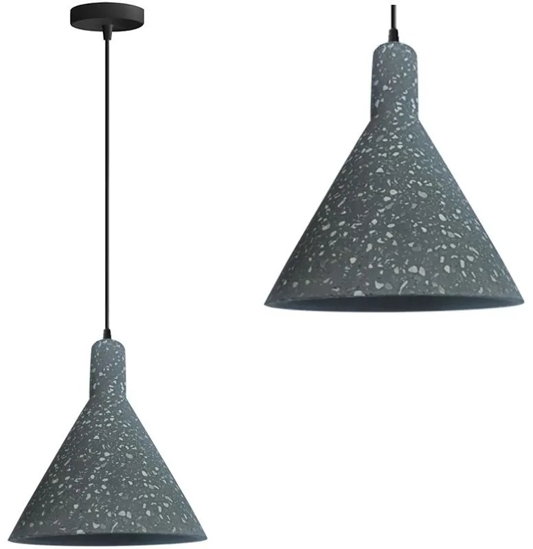 Toolight, Stropní svítidlo 1xE27 APP995-1CP, šedo-stříbrná, OSW-07554