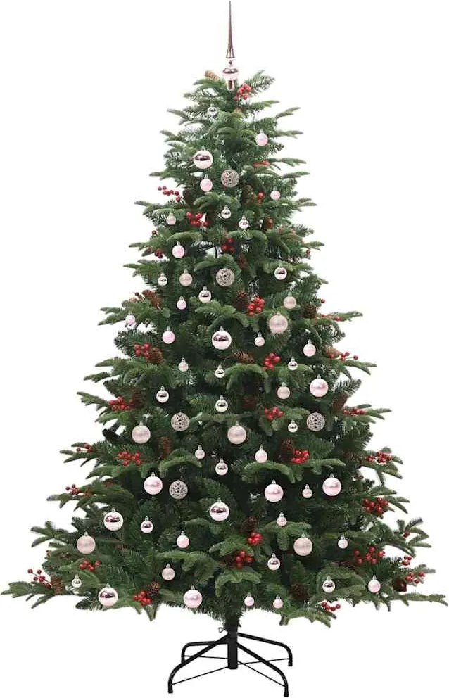 Umělý vánoční stromeček Zelená 210 cm PVC, kov a plast 3395561