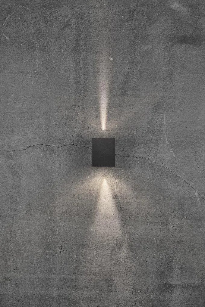NOR 49711003 Venkovní nástěnné svítidlo Canto Kubi 2 2x6W LED černá čirá - NORDLUX