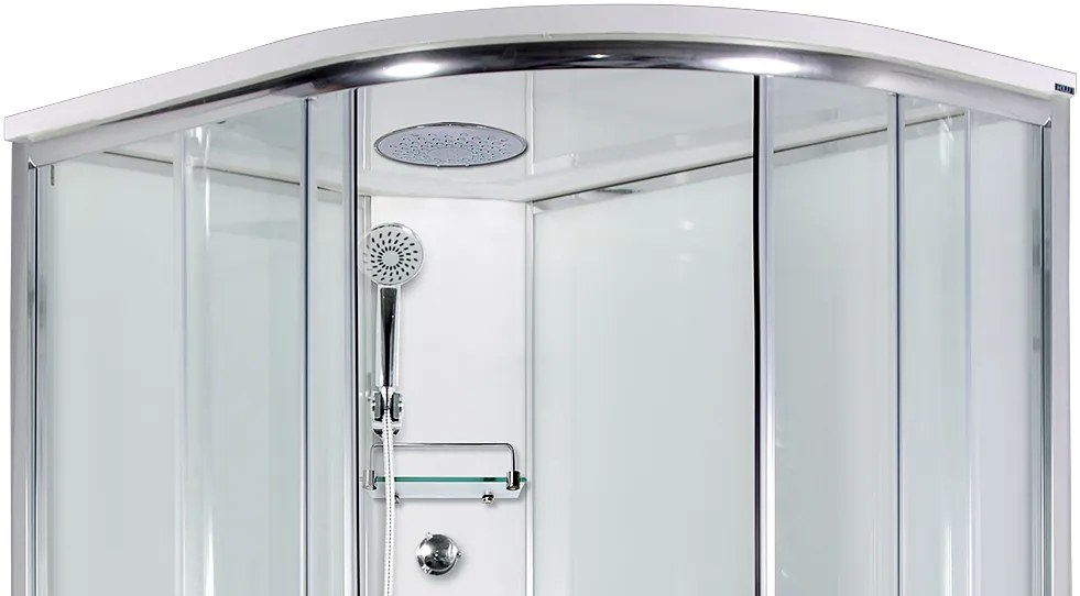 ARTTEC SIRIUS 120 x 90 cm - Masážní sprchový box model 5 čiré sklo levá vanička