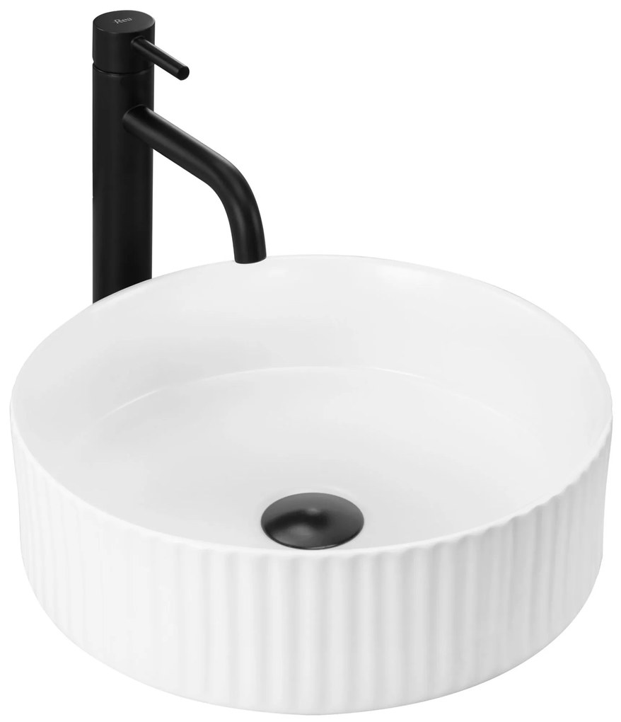 Rea Delia, umyvadlo na desku 360x360x110mm, bílá lesklá, REA-U0601