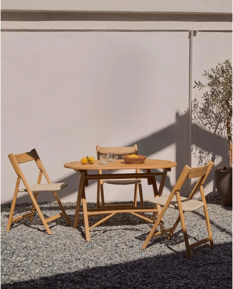 Zahradní jídelní stůl z masivu akácie 70x120 cm Dandara – Kave Home
