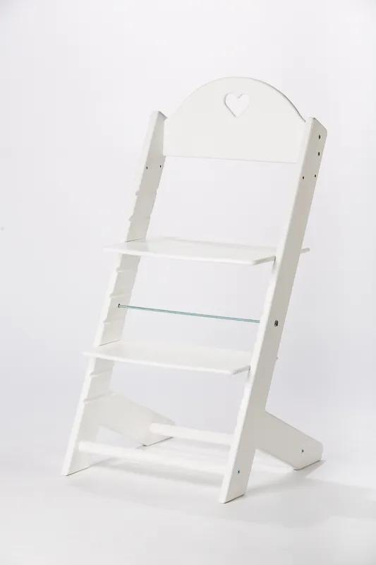 Lucas Wood Style rostoucí židle MIXLE -  bílá/bílá rostoucí židle MIXLE: Srdíčko
