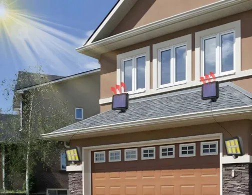 Solární LED lampa BY-F100 - 120 COB