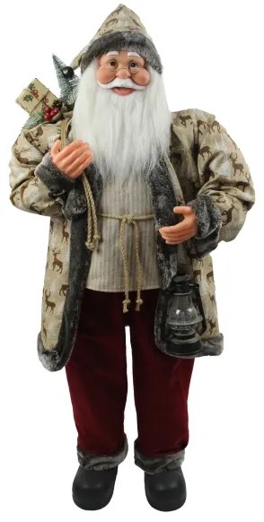 Dekorace Santa Claus Hnědý 115cm