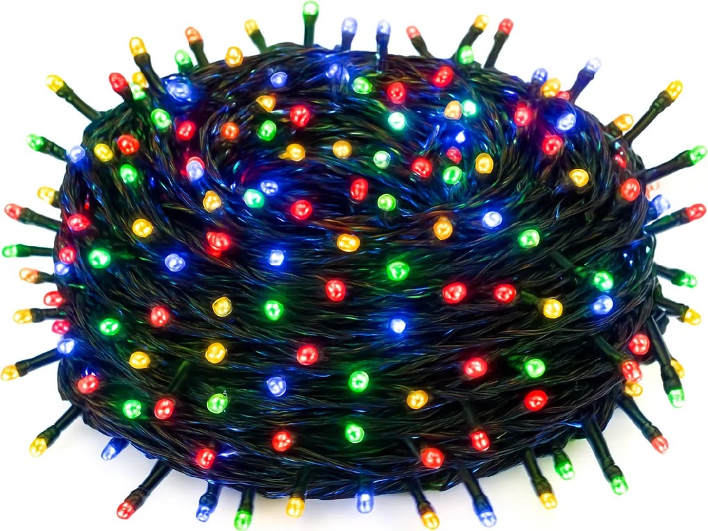 Vánoční světýlka venkovní FLASH multicolor 300 LED
