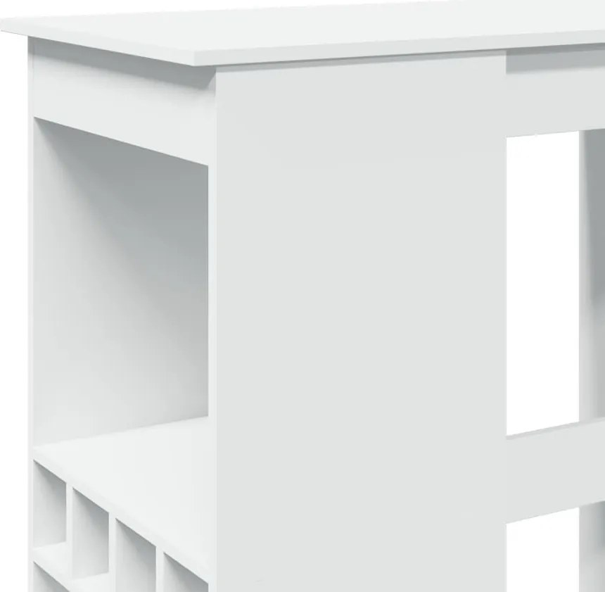 vidaXL Barový stůl s regály 90 x 47,5 x 103,5 cm kompozit [854337] Barva: kouřový dub