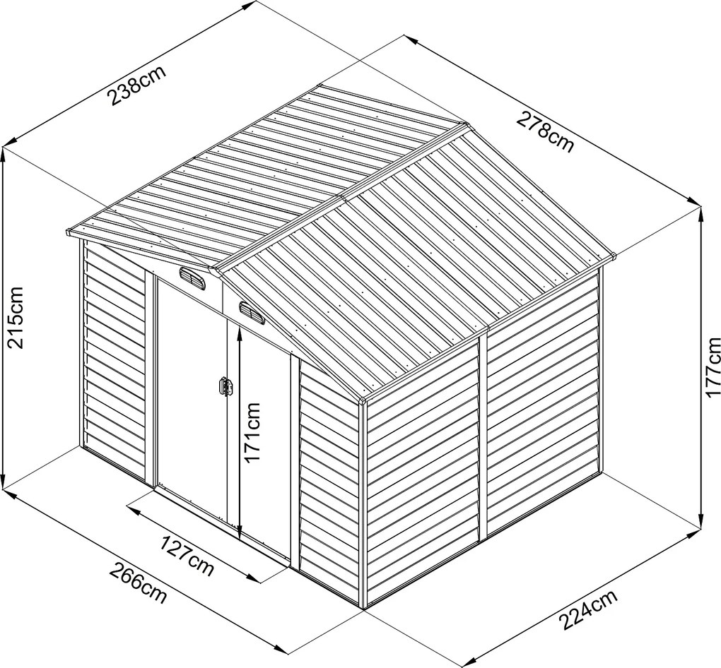 LANIT PLAST, s.r.o. zahradní domek LANITPLAST MAXTORE WOOD 98 LG2302