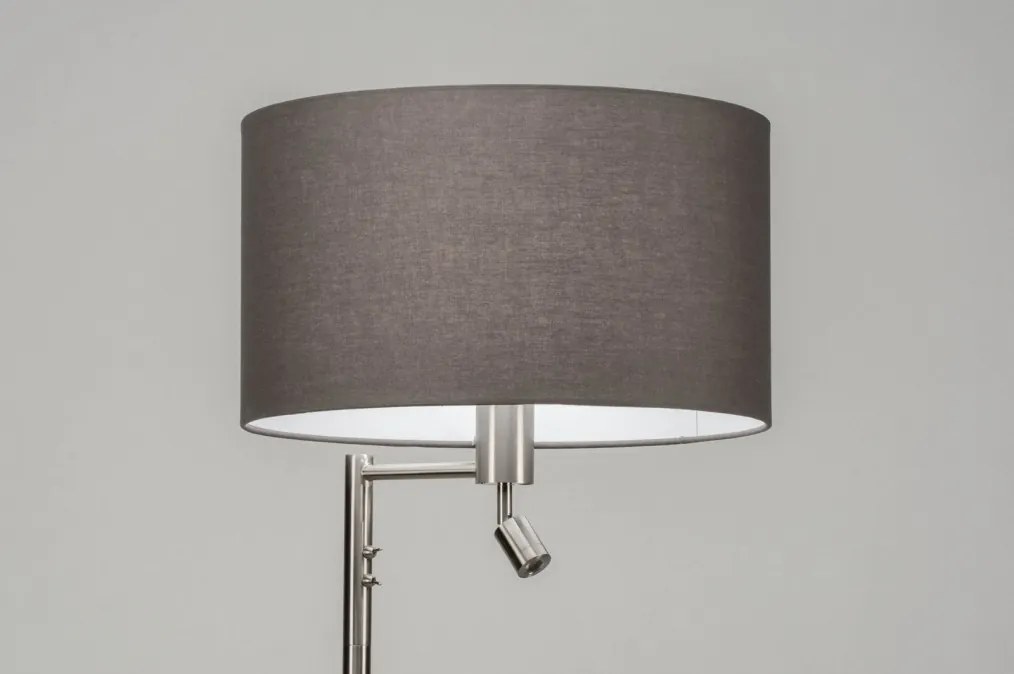 Stojací designová šedá lampa La Scale Grey