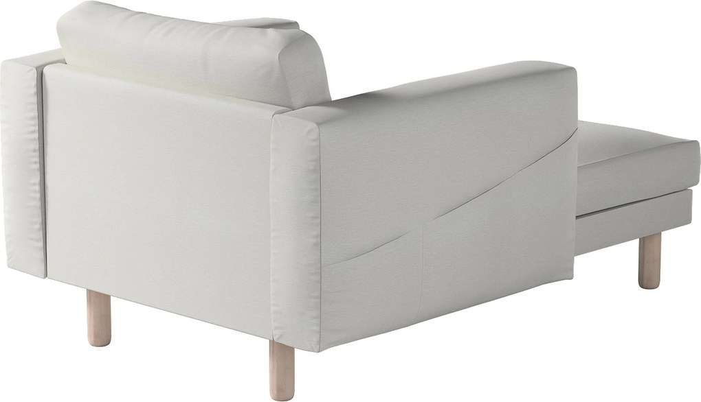 Potah na IKEA Norsborg šezlong s loketními opěrkami barva šedá látka lesklé, pletený vzor, sametová