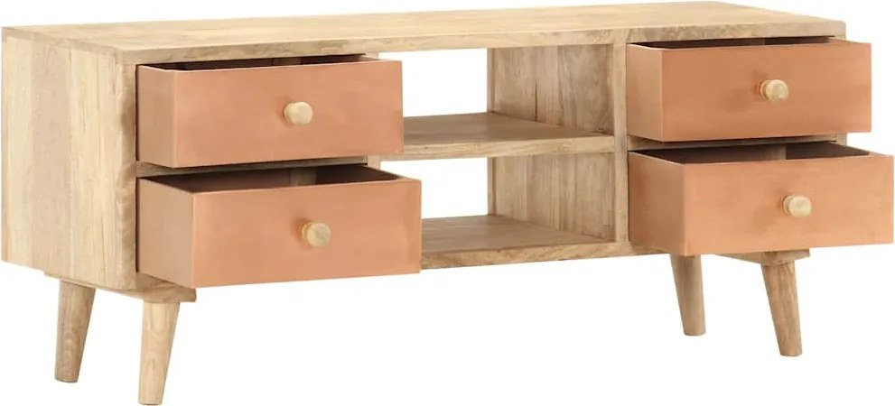 TV stolek 110 x 30 x 45 cm masivní mangovníkové dřevo 287874