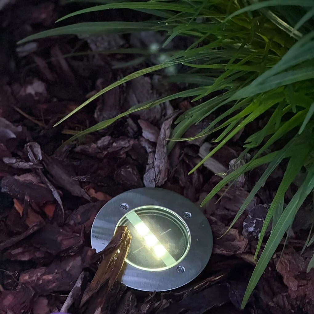 Bluegarden Toolight, LED solární lampa 4,5cm 1ks P60049, stříbrná, OGR-05684