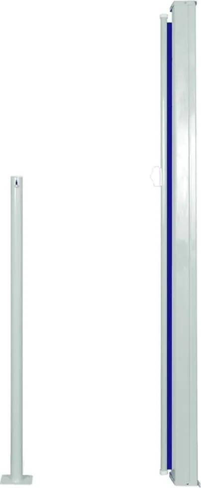 vidaXL Zatahovací boční markýza 140 x 300 cm [317876] Barva: Modrá