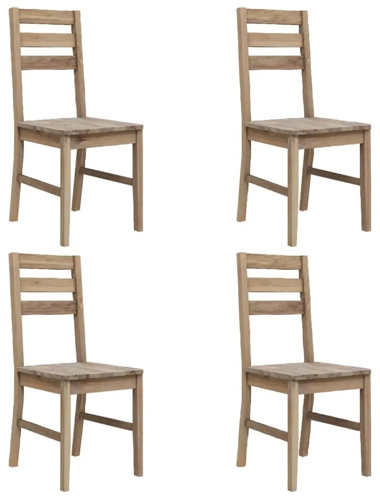 Jídelní židle 4 ks masivní akáciové dřevo - Default Title