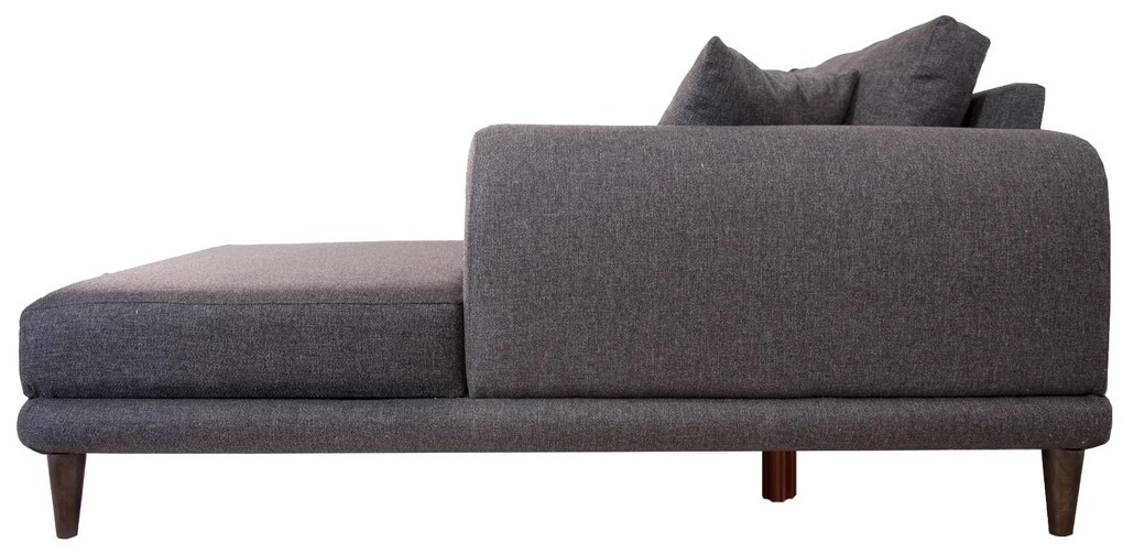 Hanah Home Čtyřmístná pohovka NERO antracitová levá 250 cm