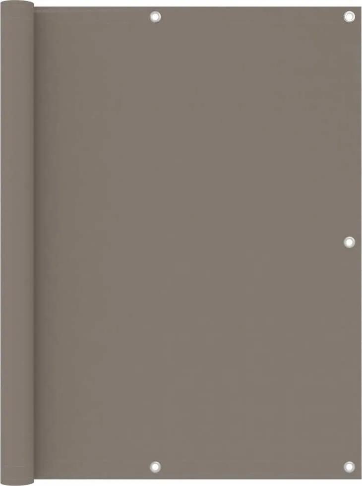 vidaXL Balkonová zástěna 120 x 300 cm 100% polyester oxford [134956] Barva: světle šedá
