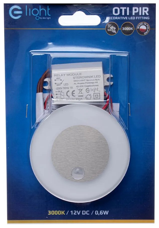 Schodišťové LED svítidlo Oti, 1x LED 0,6w, 3000k, s