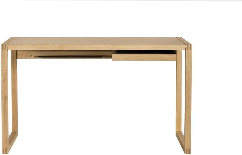 Pracovní stůl z dubového dřeva We47 Renfrew, 126 x 55 cm