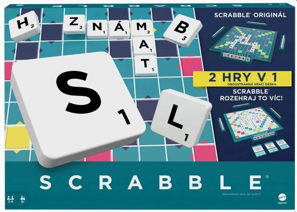 Mattel Scrabble original CZ