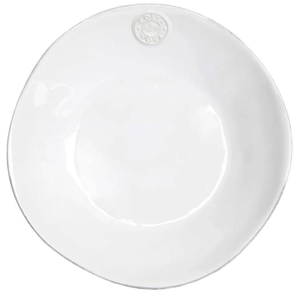 Bílý kameninový polévkový talíř Costa Nova Nova, ⌀ 25 cm