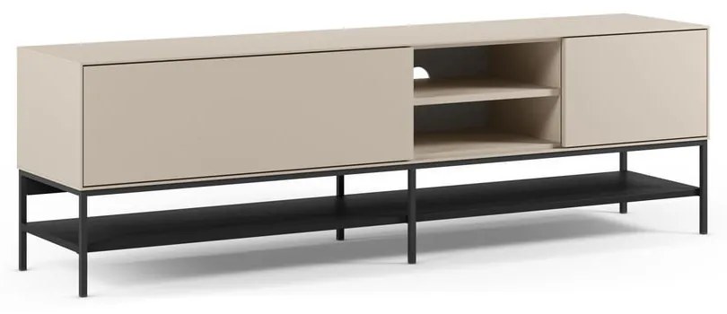 Krémový TV stolek 180x55x35 cm Amira – Marckeric